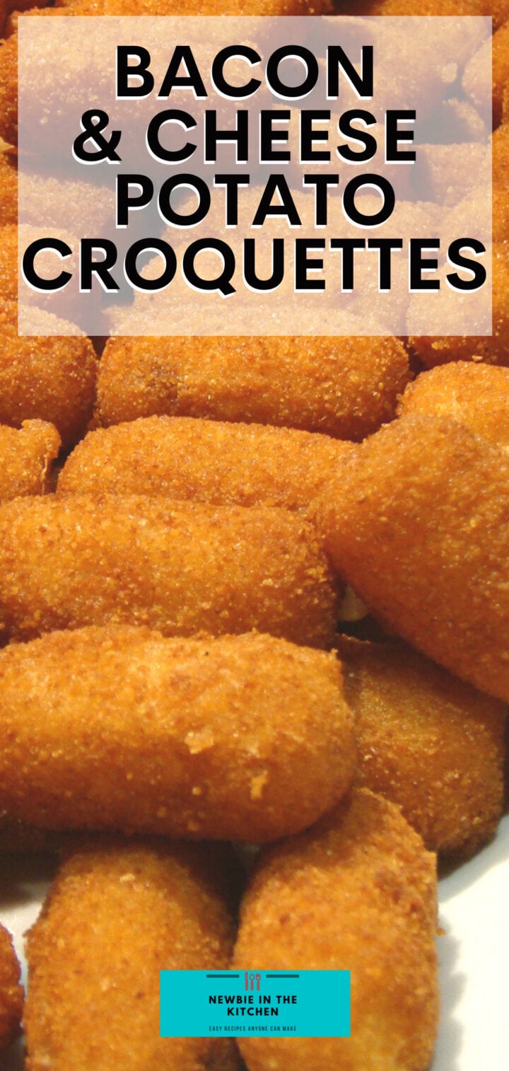 Bacon and Cheese Potato Croquettes | Newbie In The Kitchen