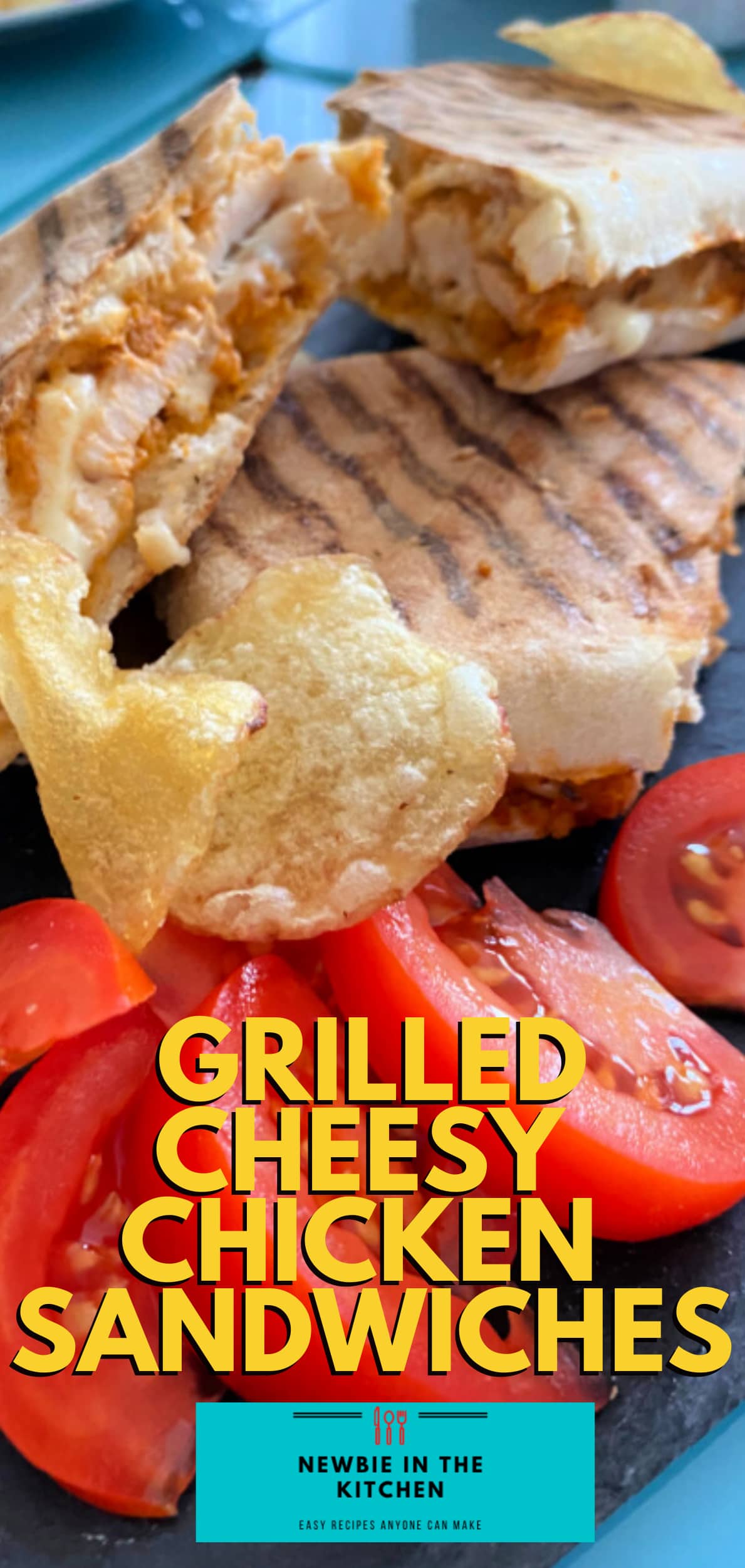 Grilled Cheesy Chicken Sandwiches | Newbie In The Kitchen