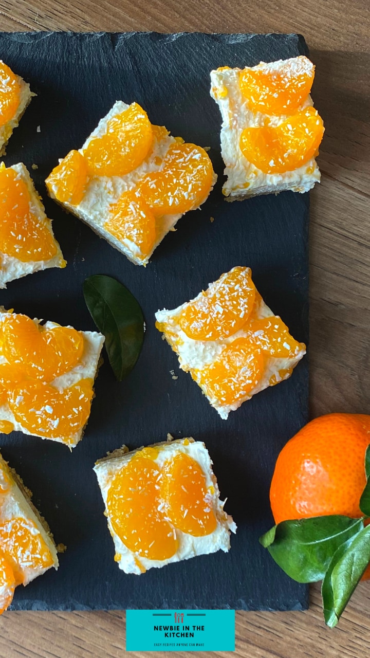 Easy No-Bake Mandarin Cheesecake | Newbie In The Kitchen