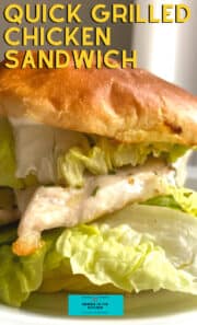 Quick Grilled Chicken Burger | Newbie In The Kitchen