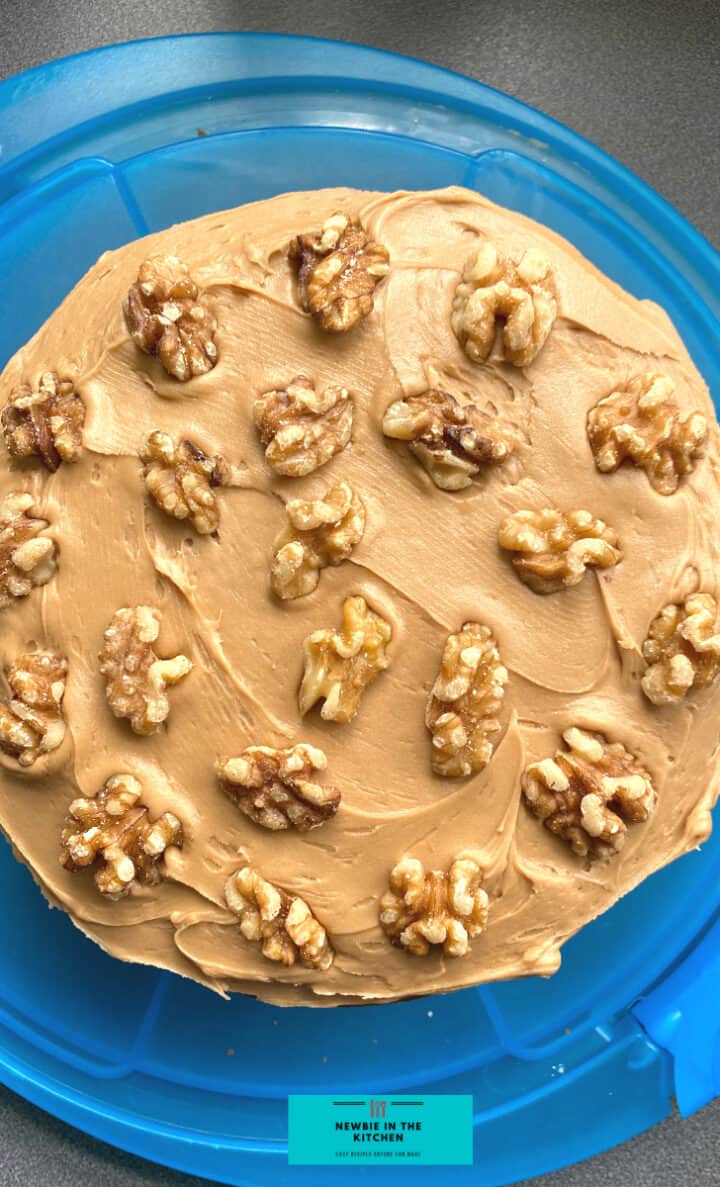 Easy Coffee Walnut Cake | Newbie In The Kitchen