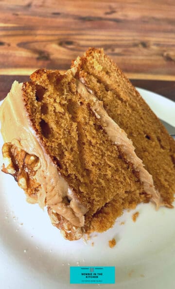 Easy Coffee Walnut Cake | Newbie In The Kitchen