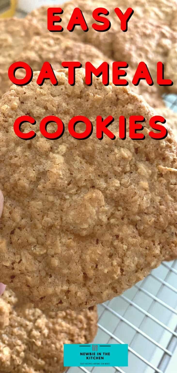 Easy Oatmeal Cookies | Newbie In The Kitchen