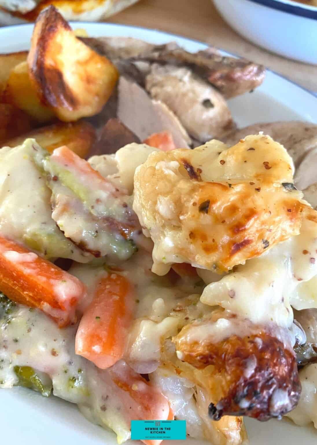 Mixed Vegetable Cheese Bake | Newbie In The Kitchen