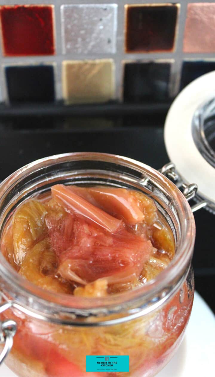 Easy Rhubarb Compote | Newbie In The Kitchen