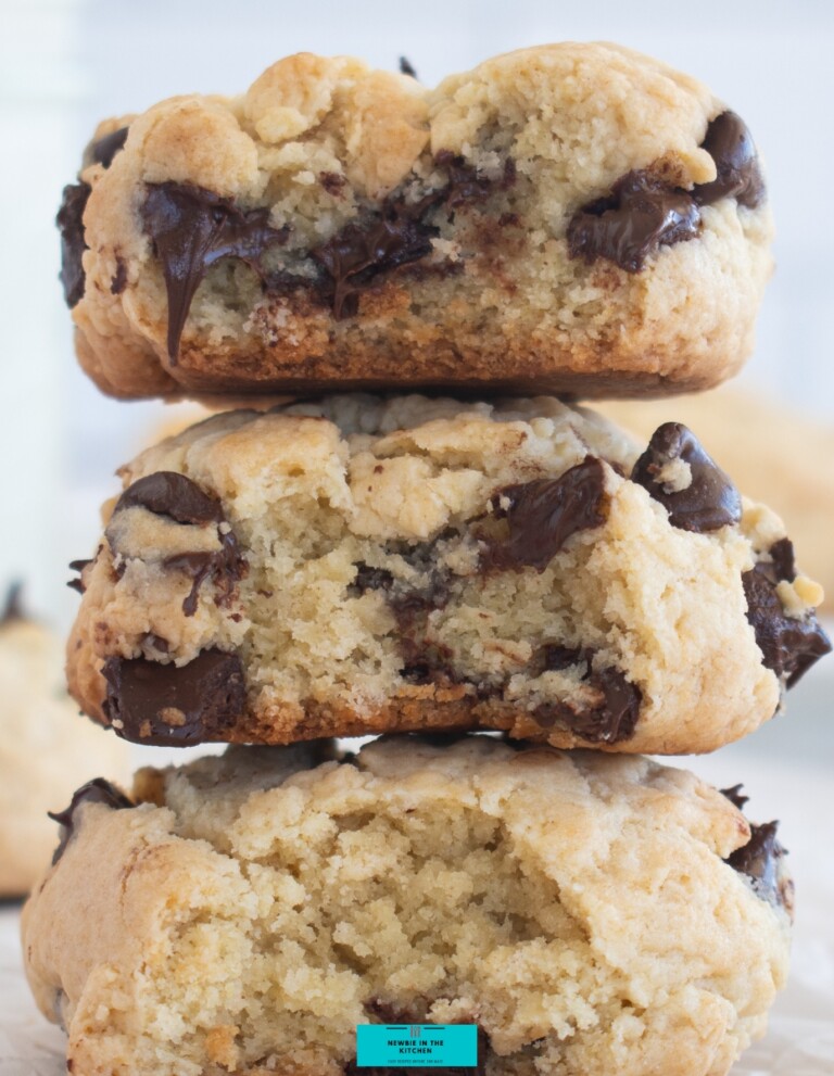 Easy Cream Cheese Chocolate Chip Cookies | Newbie In The Kitchen