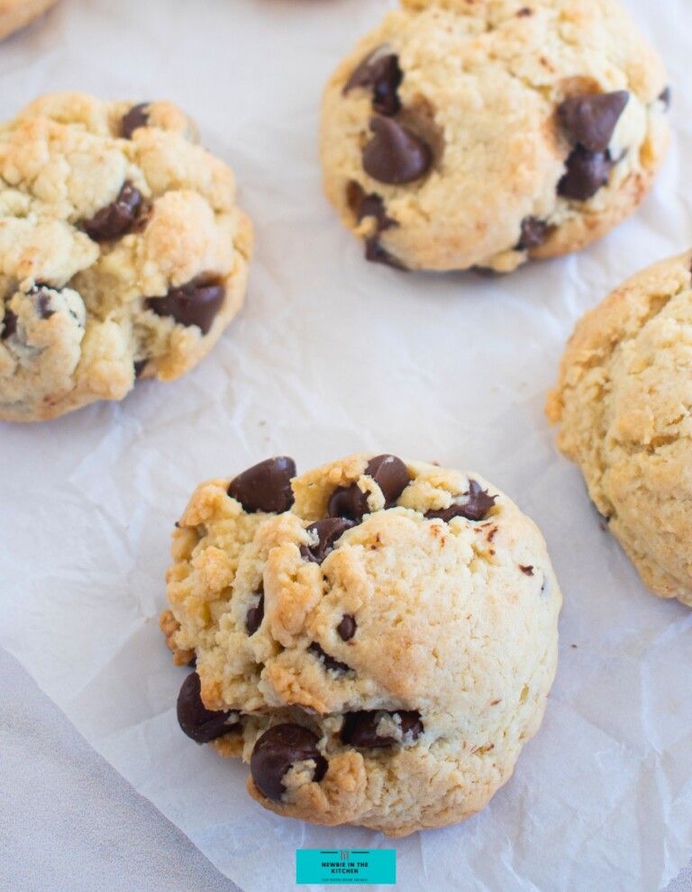 Easy Cream Cheese Chocolate Chip Cookies | Newbie In The Kitchen