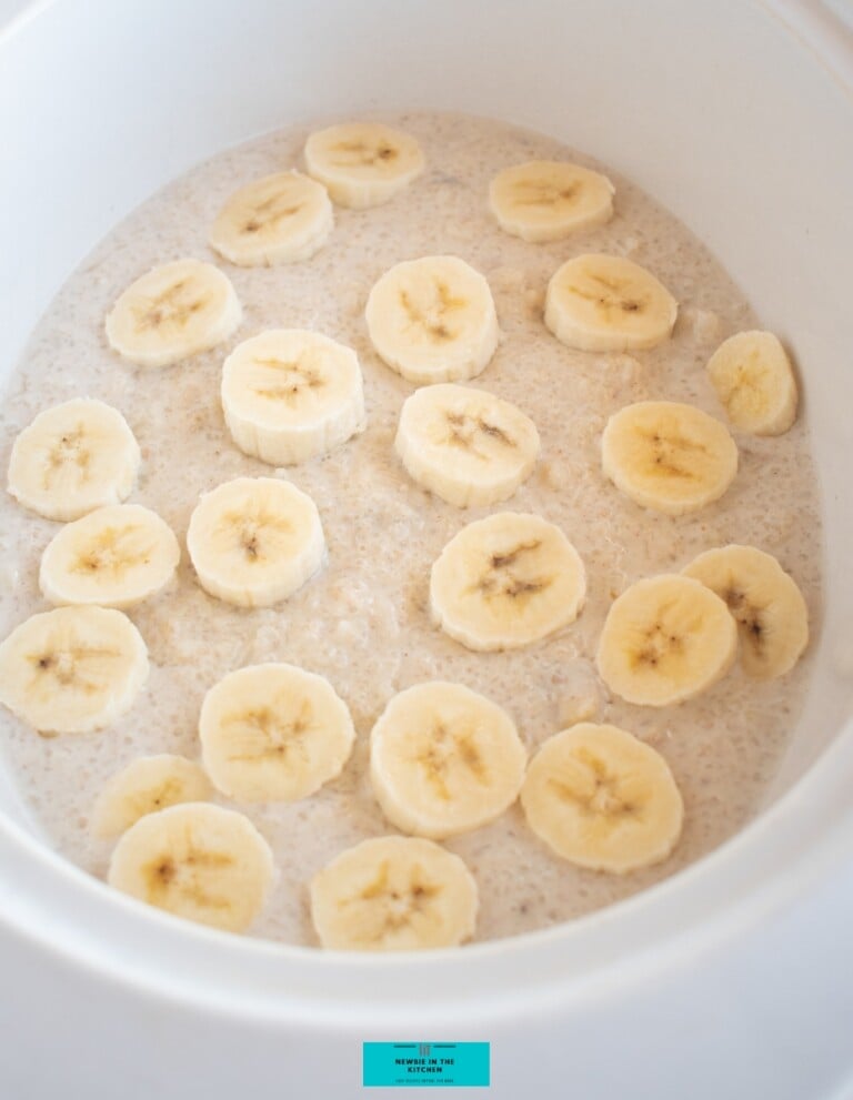 Creamy Slow Cooker Banana Rice Pudding | Newbie In The Kitchen