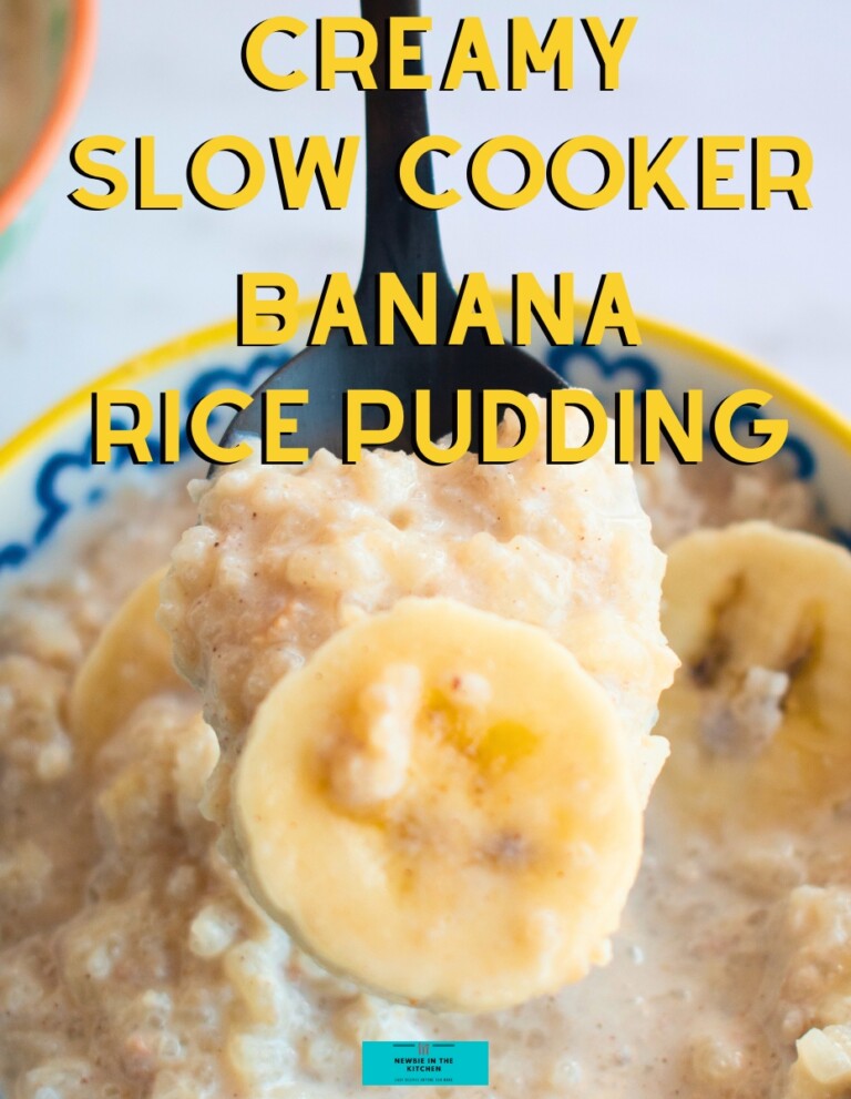 Creamy Slow Cooker Banana Rice Pudding | Newbie In The Kitchen