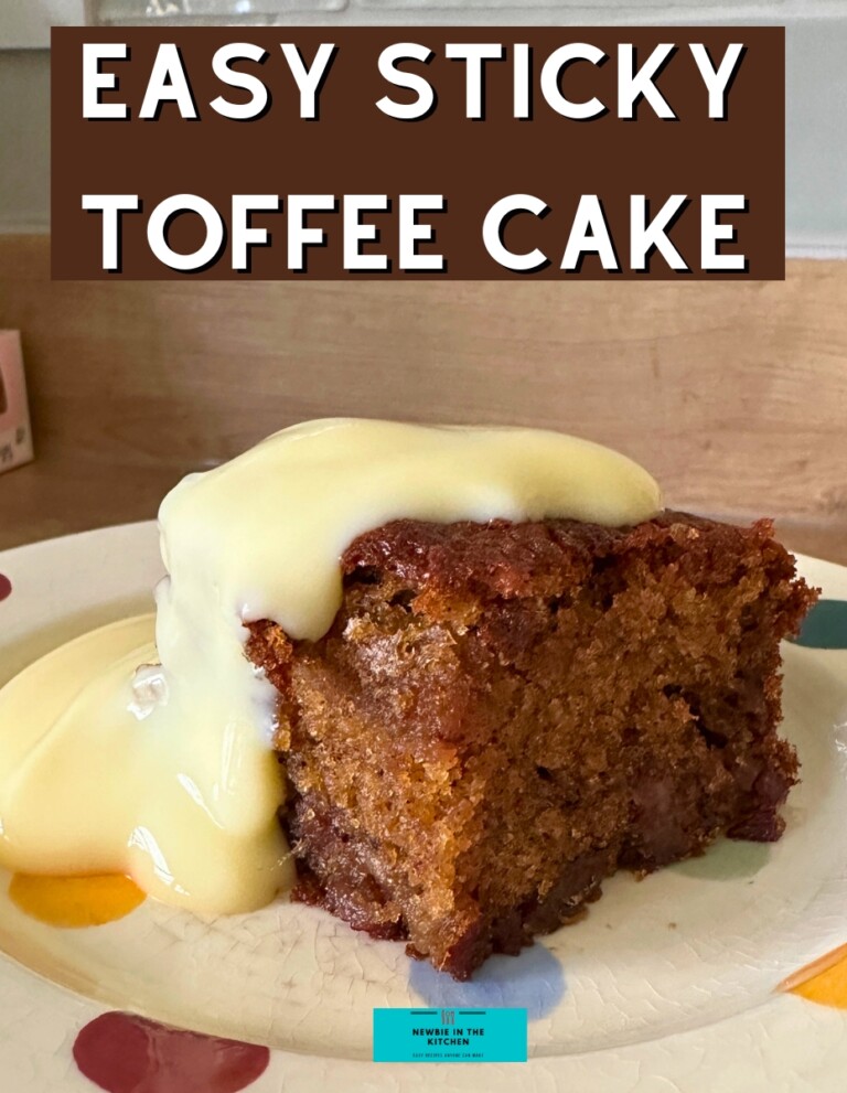 Easy Sticky Toffee Cake | Newbie In The Kitchen