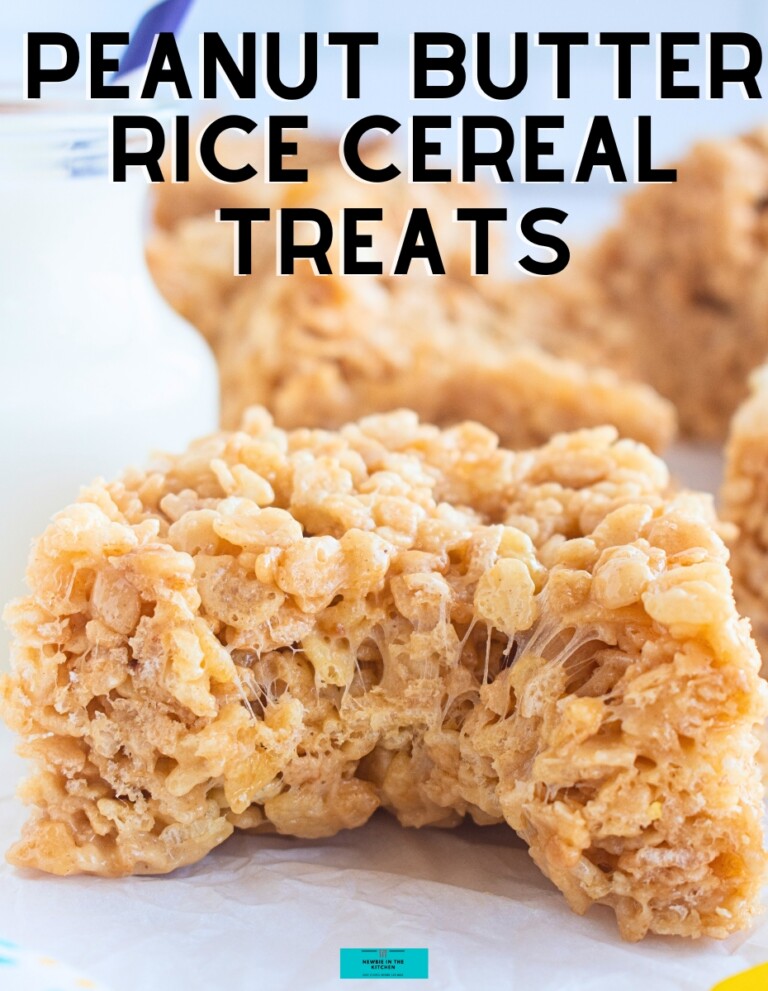 Peanut Butter Rice Cereal Treats | Newbie In The Kitchen