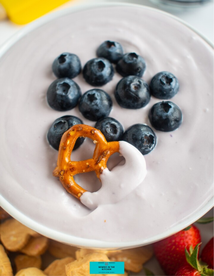 Blueberries and Cream Fruit Dip | Newbie In The Kitchen