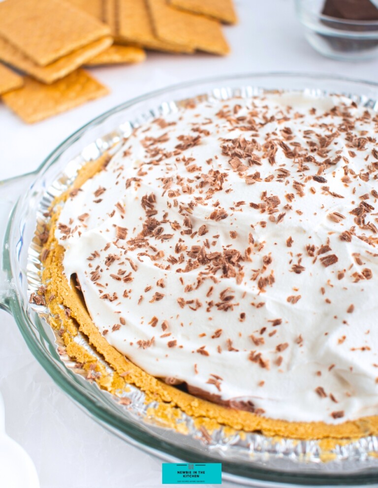 Easy Chocolate Pudding Pie | Newbie In The Kitchen