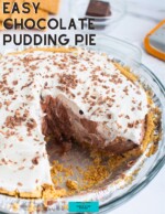 Easy Chocolate Pudding Pie | Newbie In The Kitchen