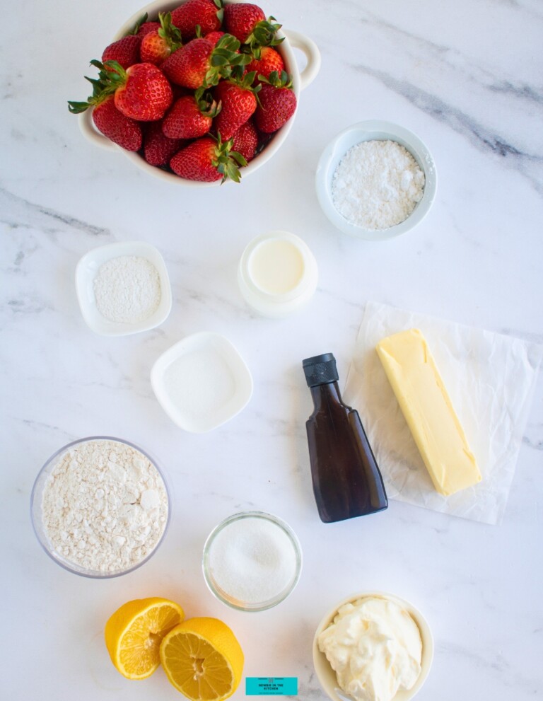 Strawberry Lemon Shortcakes | Newbie In The Kitchen