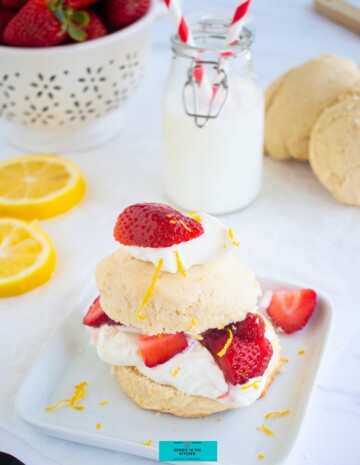 Strawberry Lemon Shortcakes | Newbie In The Kitchen