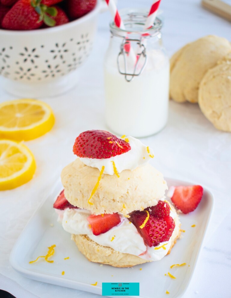 Strawberry Lemon Shortcakes | Newbie In The Kitchen