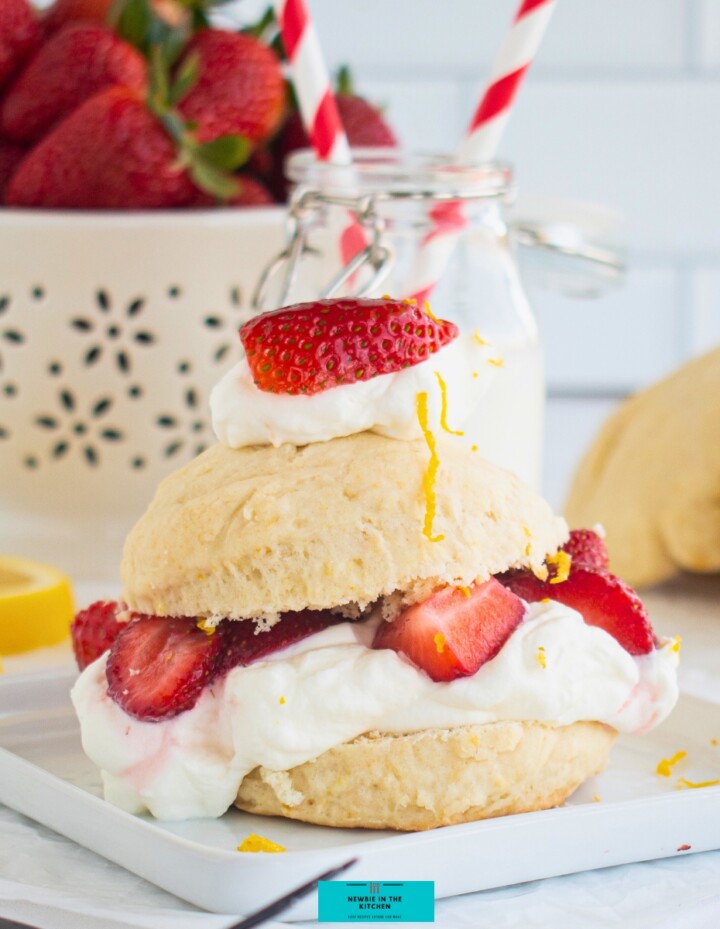 Strawberry Lemon Shortcakes | Newbie In The Kitchen