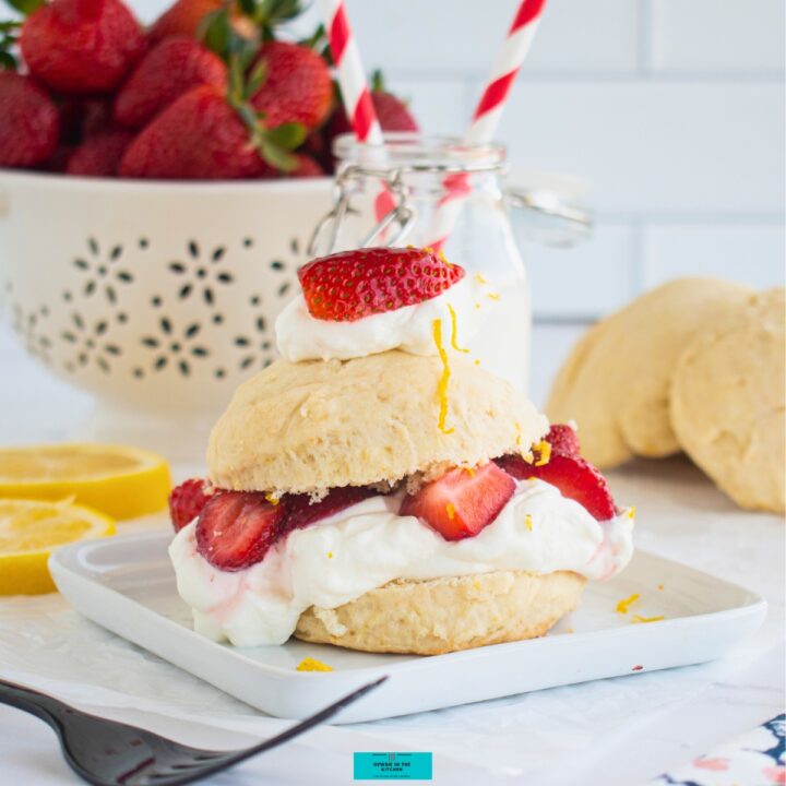 Strawberry Lemon Shortcakes | Newbie In The Kitchen